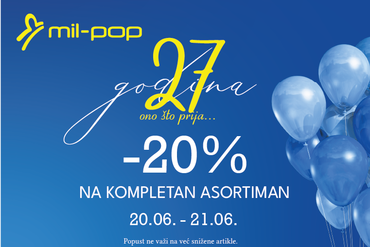 Mil Pop slavi velikih 27 godina uzajamnog povjerenja! | Mil Pop