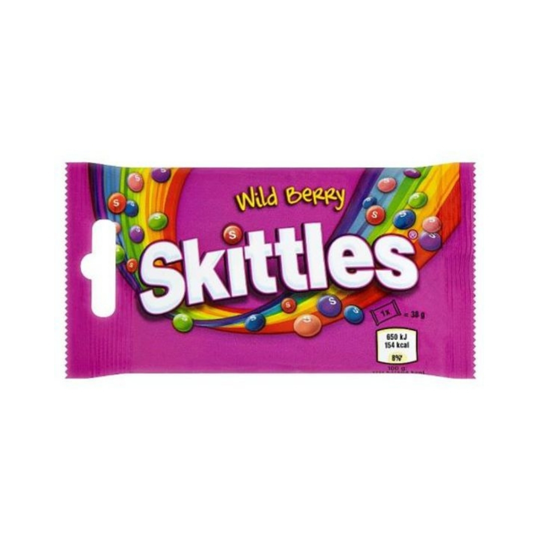 SKITTLES WILDBERRIES CHEWY CANDY 38GR | Mil Pop