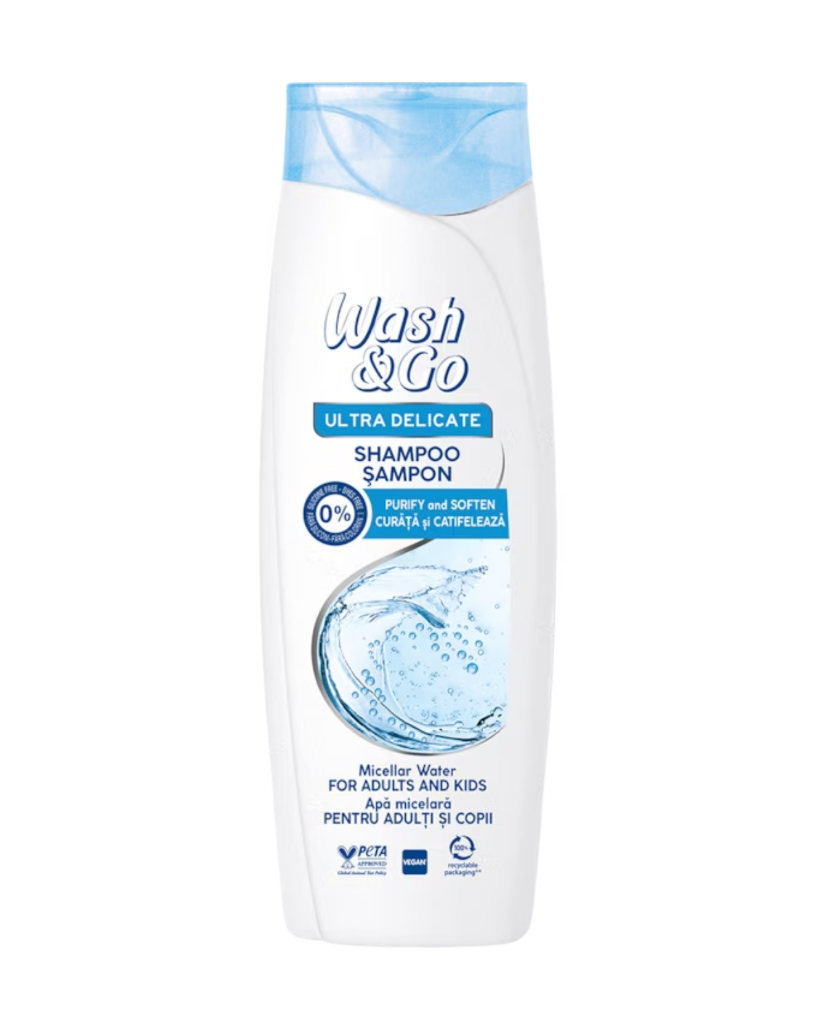 WASH&GO SAM. MICELARNA VODA 360ML | Mil Pop