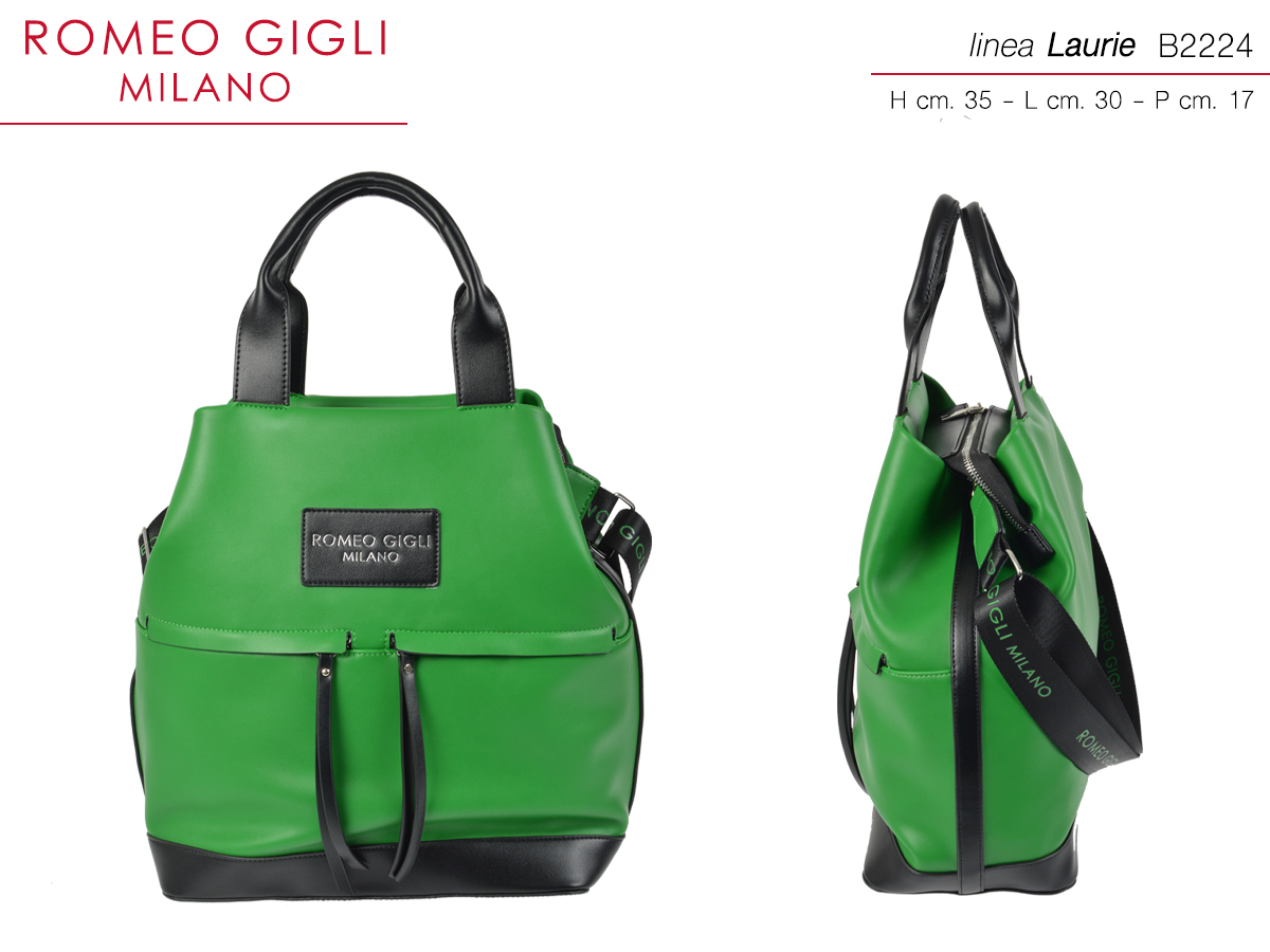 TORBA LAURIE MENTA/NERO DONNA RG MILANO | Mil Pop