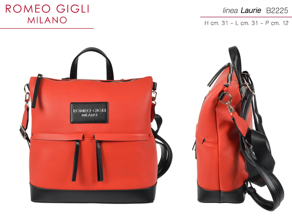 TORBA Z. LAURIE ROSSO/NERO RG MILANO | Mil Pop