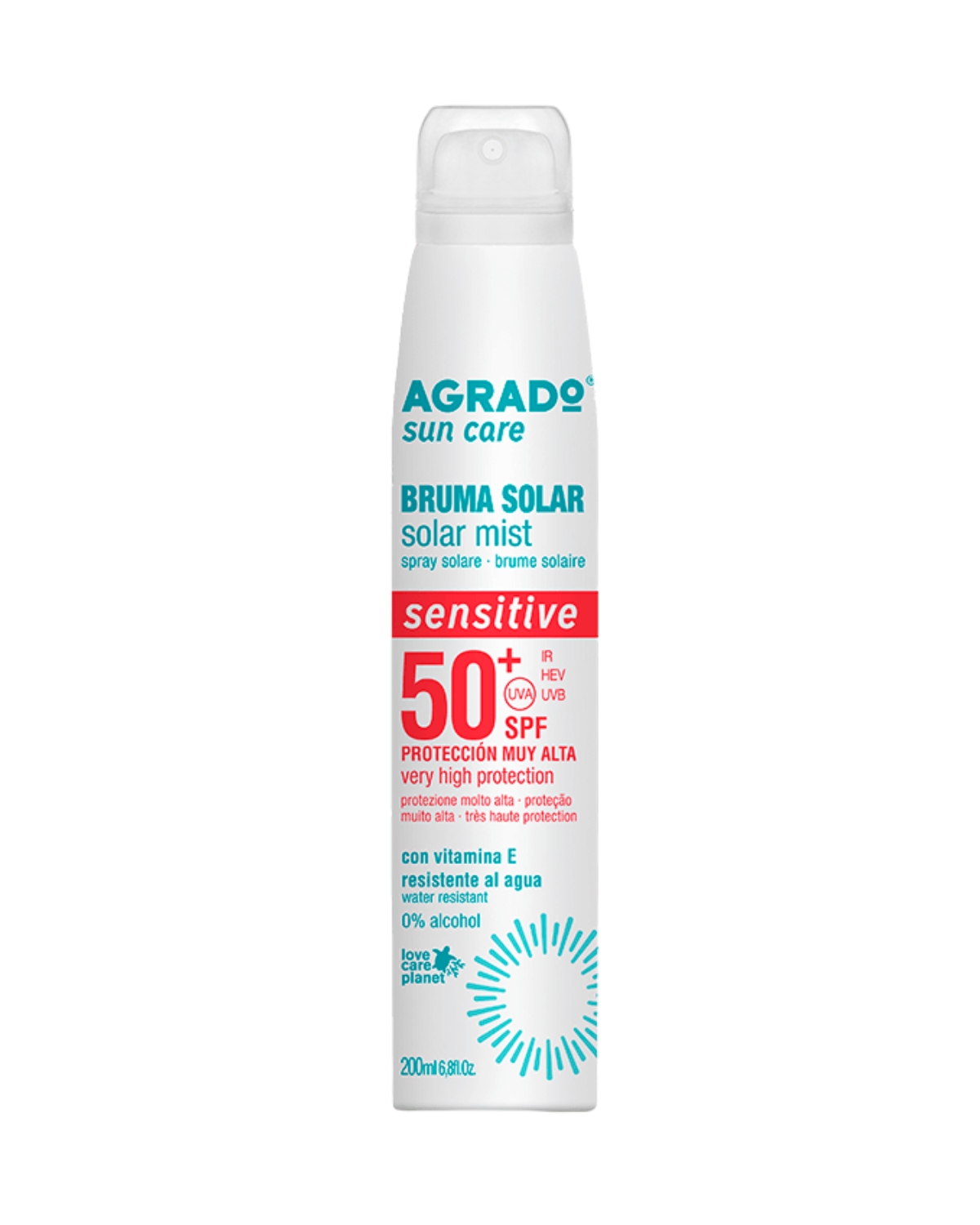 AGRADO BODYMIST ZA SUNCANJE SPF 50+ SENZITIV 250ML | Mil Pop
