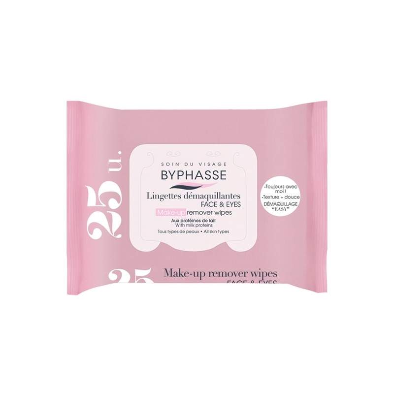 BYPHASSE VLAŽNE MARAMICE MAKE UP REMOVER 25/1 ALL SKIN | Mil Pop