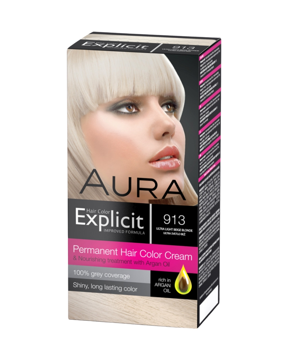 AURA EXPLICIT BOJA ZA KOSU 913 - UL. SV. BEZ | Mil Pop