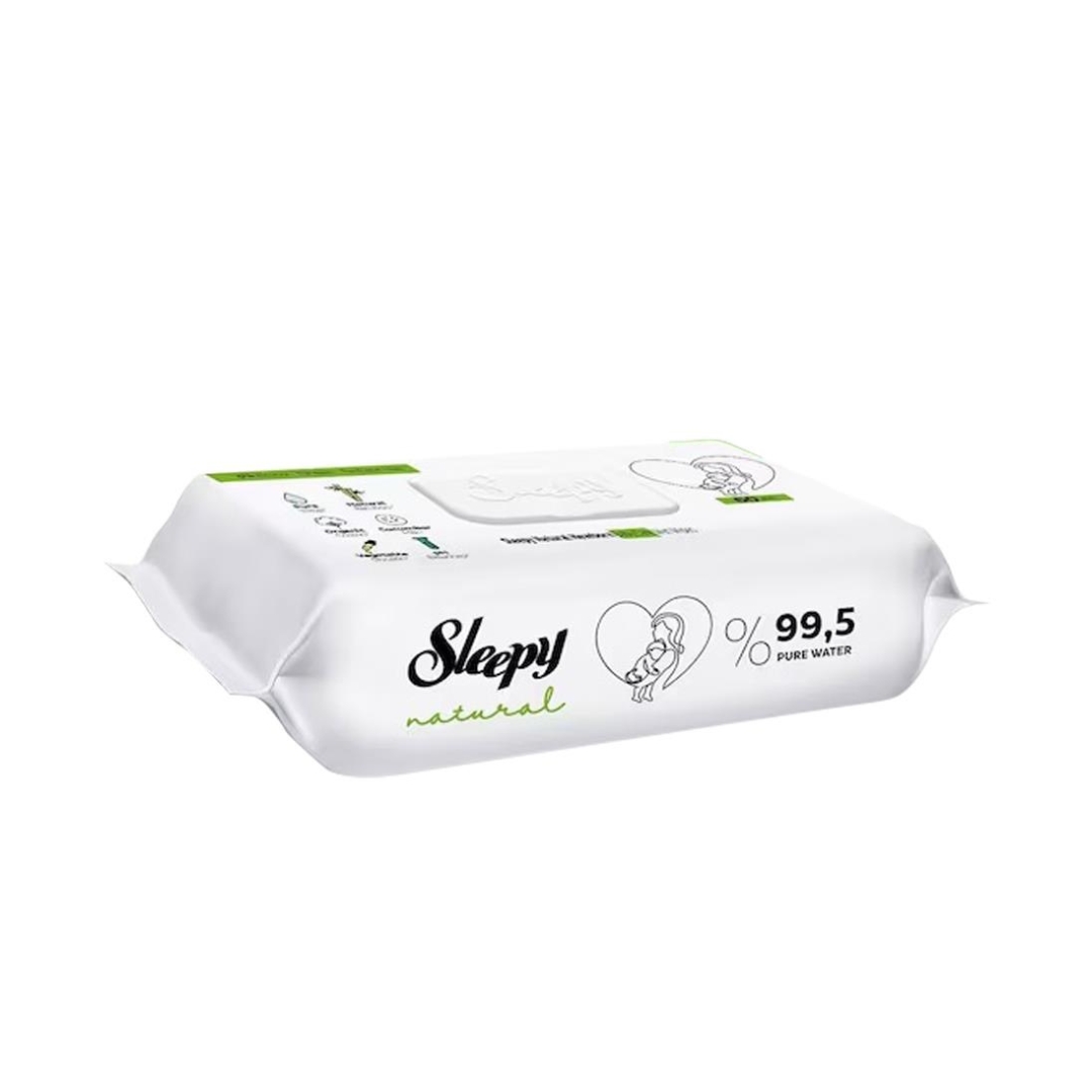 SLEEPY VLAZNE MARAMICE NATURAL 60 KOM | Mil Pop