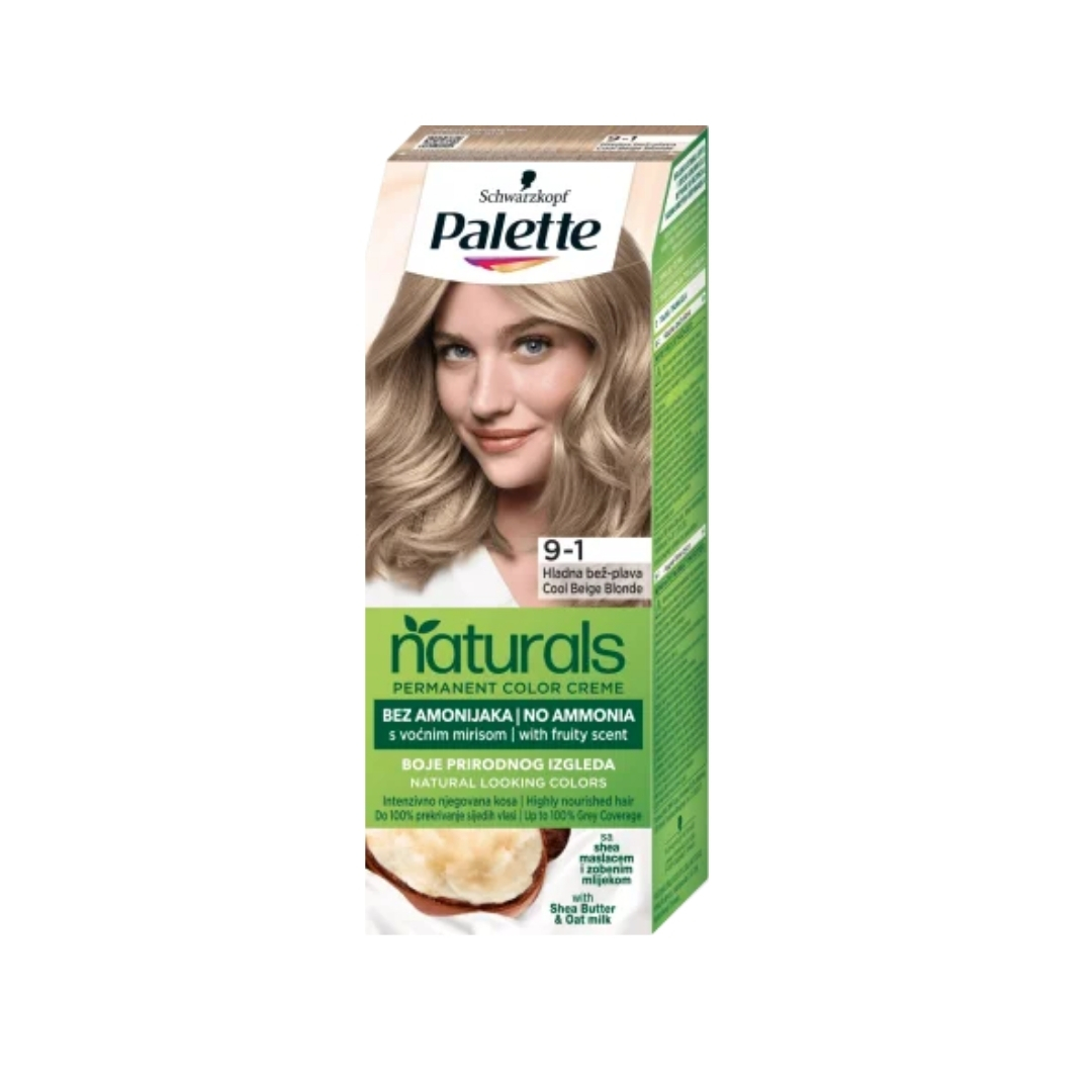 PALETTE PERMANENT NATURAL NAT. 9-1 HLADNA BEZ PLAVA | Mil Pop