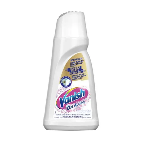 VANISH TEČNI DETERDŽENT ZA FLEKE 1 L OXI ACTION CRYSTAL WHITE | Mil Pop